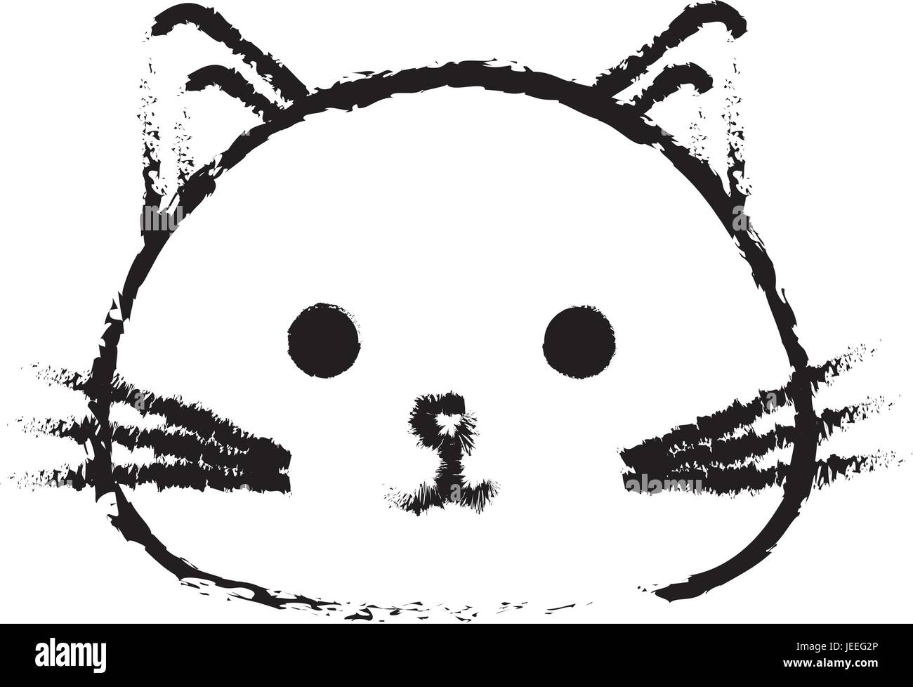 Stuffed animal cat icon vector illustration design draw Stock Vector ...