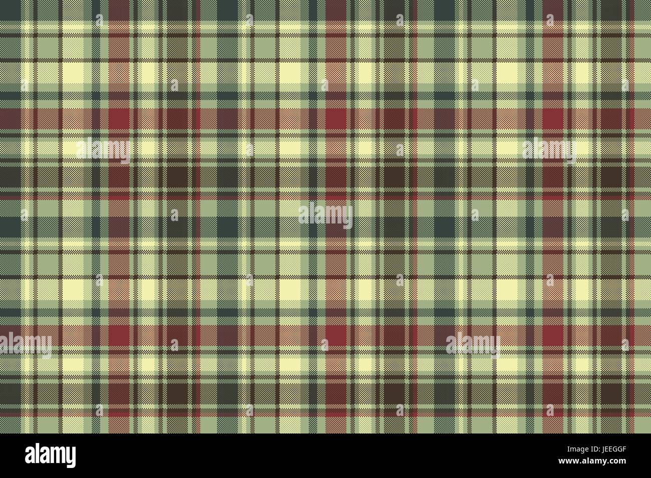 Green tartan check plaid seamless pattern. Vector illustration Stock ...