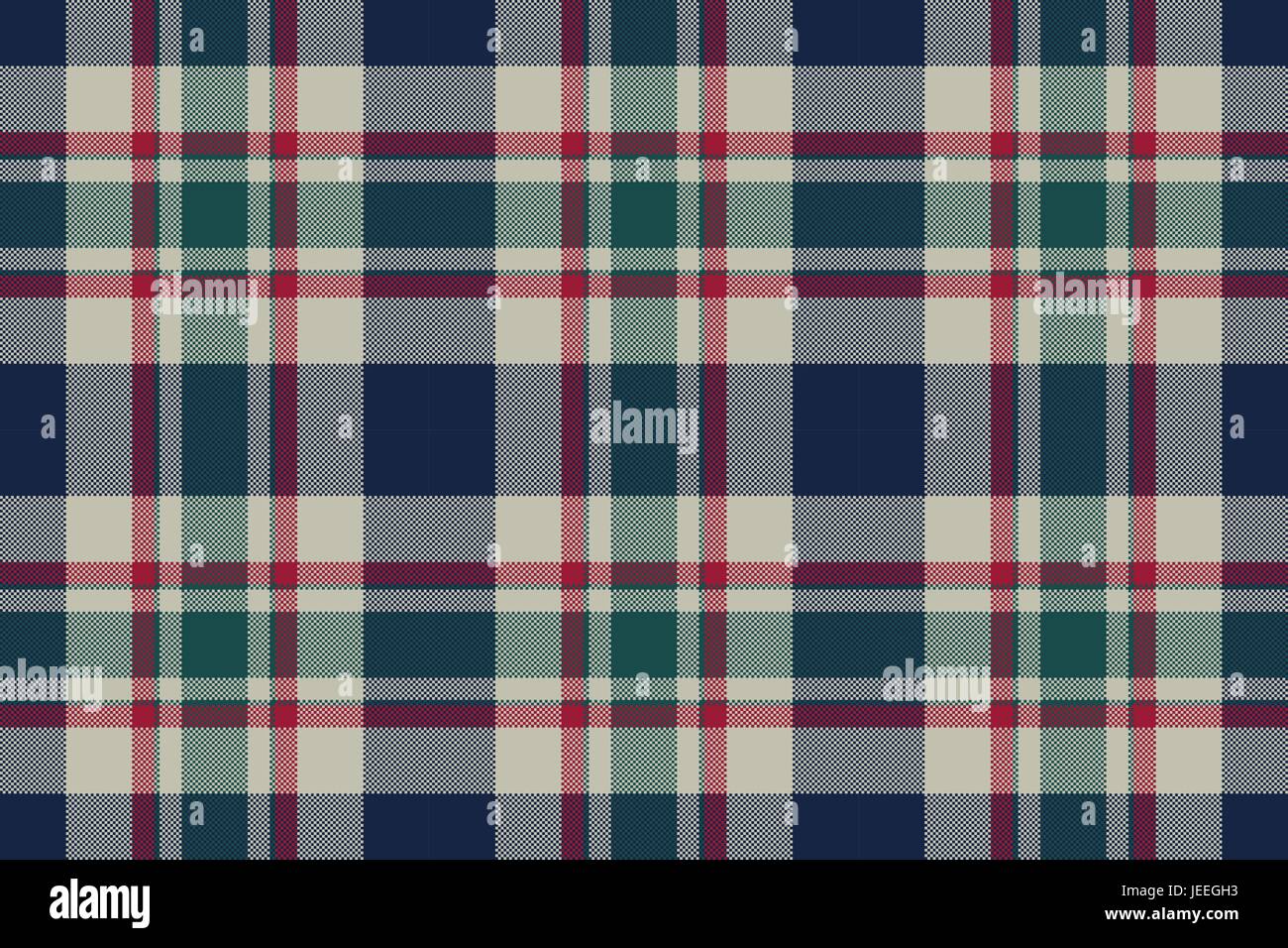 Tartan plaid classic pixel fabric texture seamless pattern. Flat design ...