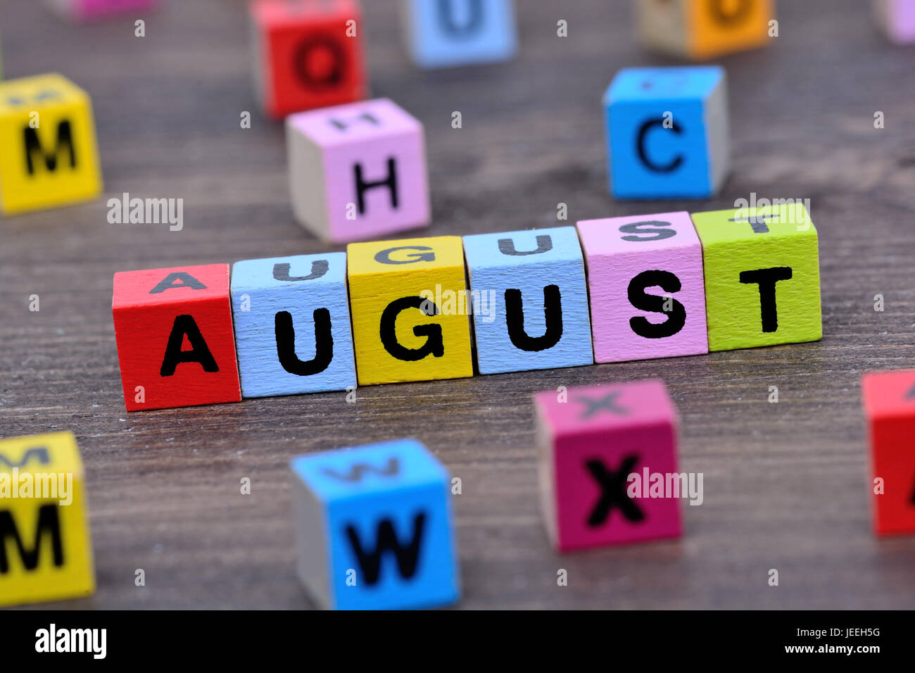 August word hi-res stock photography and images - Alamy