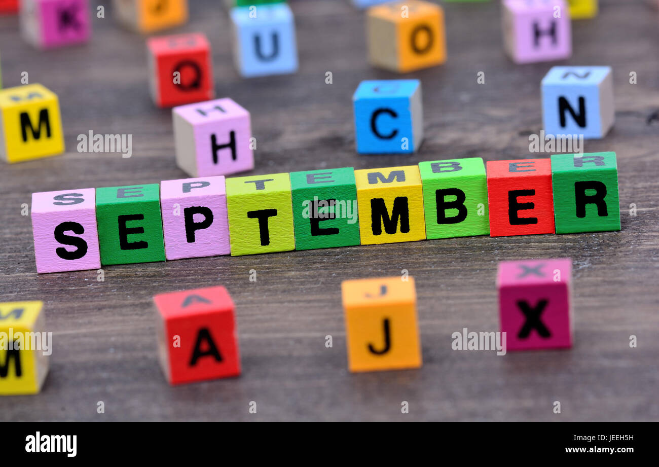 September word hi-res stock photography and images - Alamy