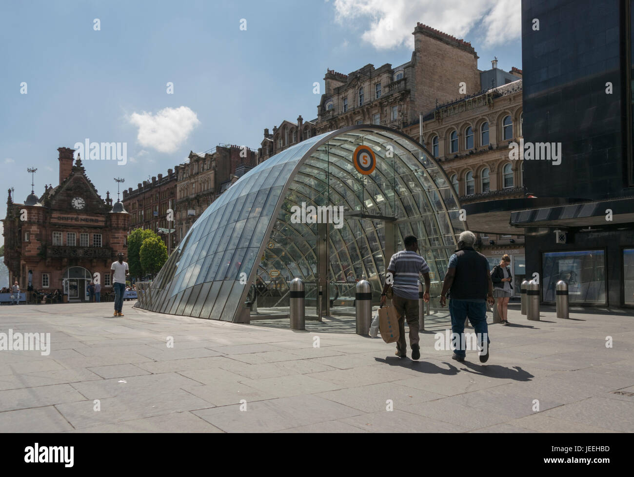 St Enoch subway entrance,St Enoch Square,Glasgow, Scotland, United ...