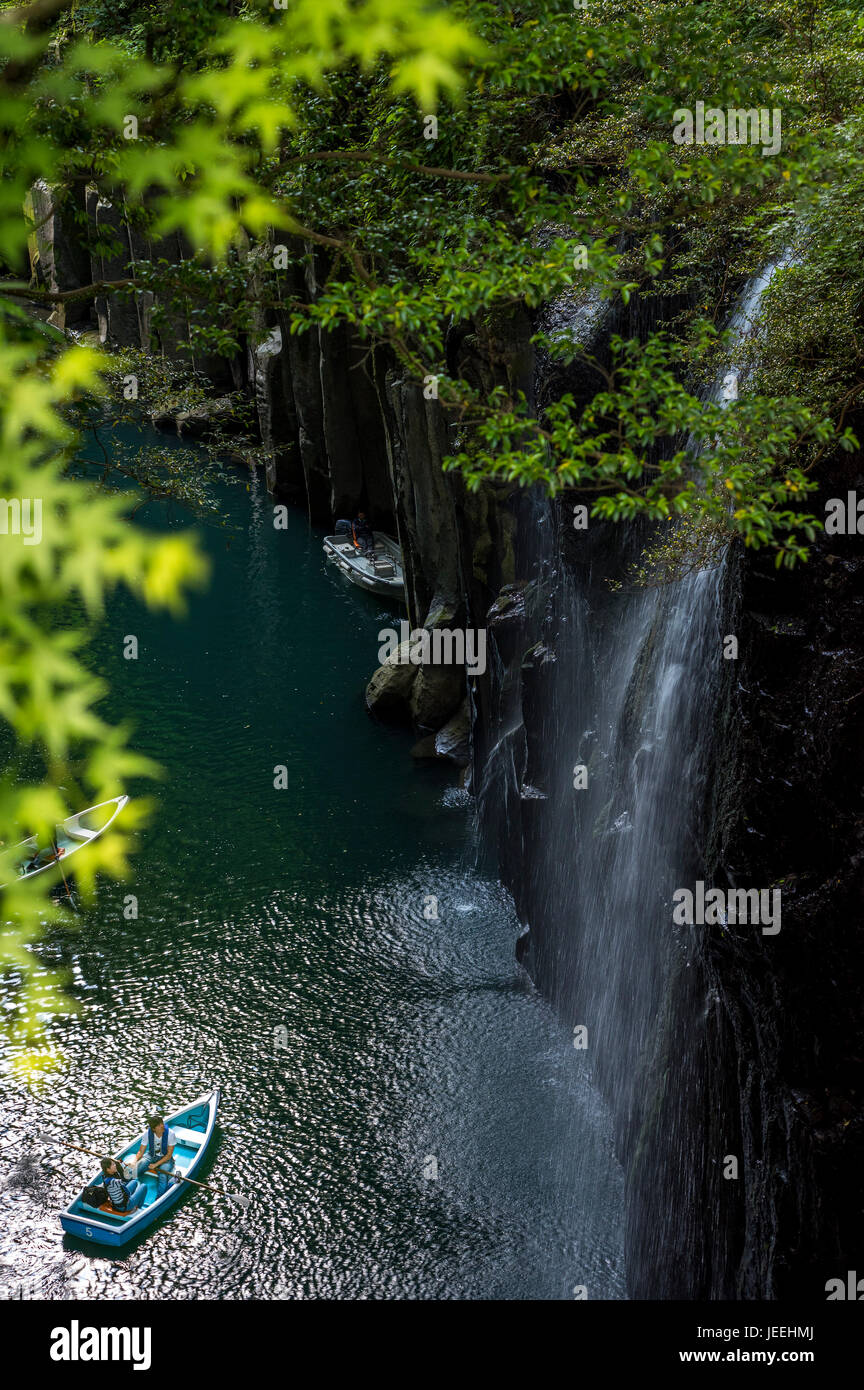 Boating in Takachiho Gorge, Kyushu,Japan Stock Photo - Alamy