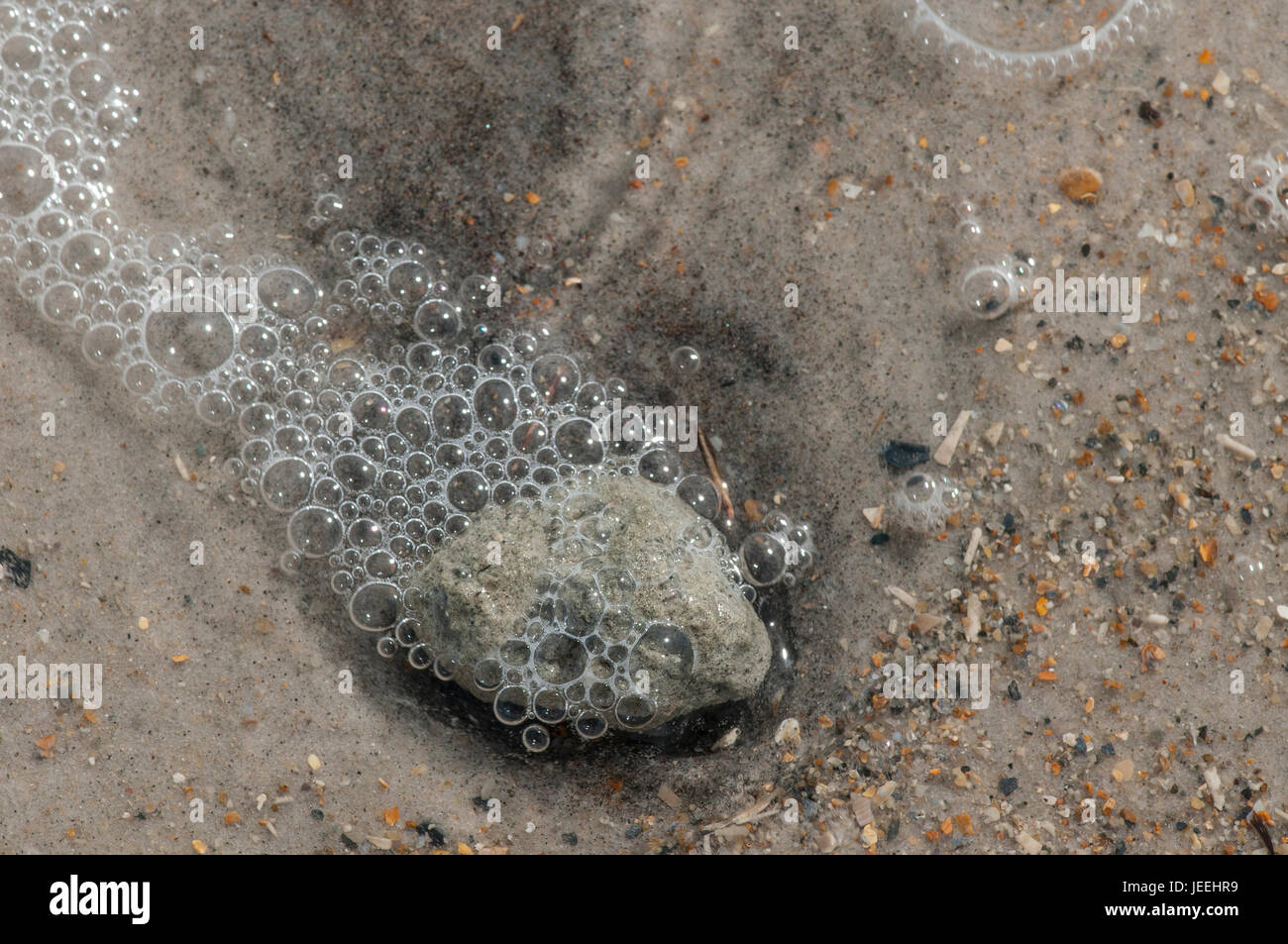 Bubbles and water patters in the surf of Top Sail Island, North ...