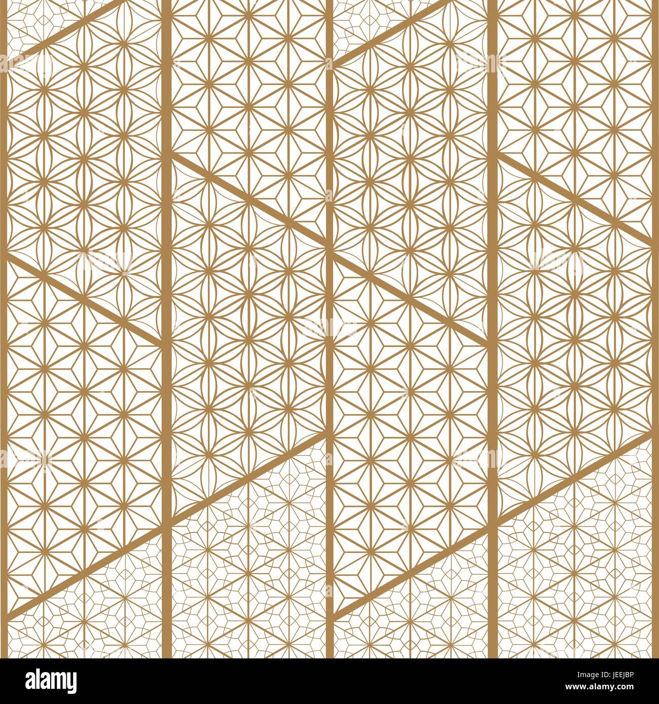 Japanese vector background. Stitch and Kumiko pattern Stock Vector ...