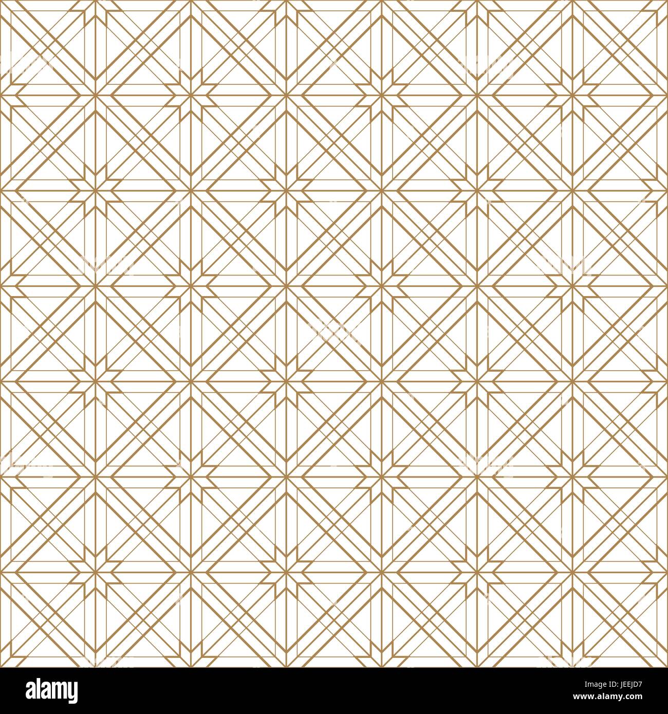Japanese Vector Background Stitch And Kumiko Pattern Stock Vector