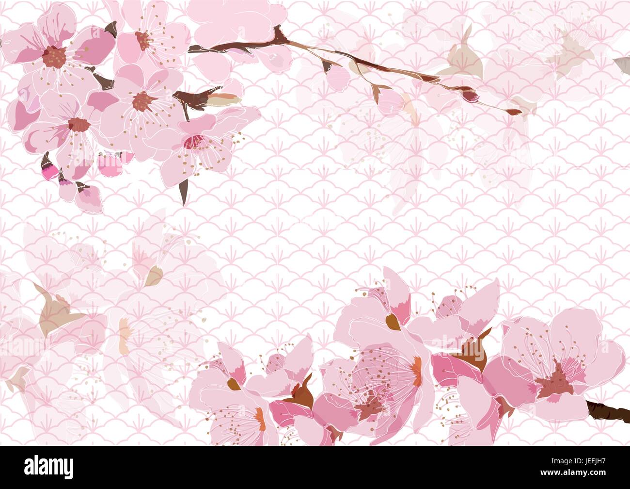 Hanami spring festival Stock Vector Images - Alamy