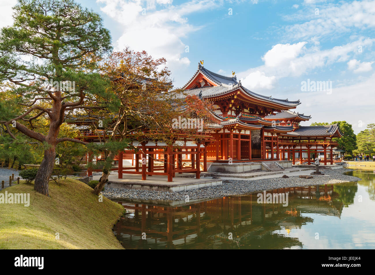 The Phoenix Hall "Hoodo" at Byodo-in Temple in Uji, Kyoto, japan Stock ...
