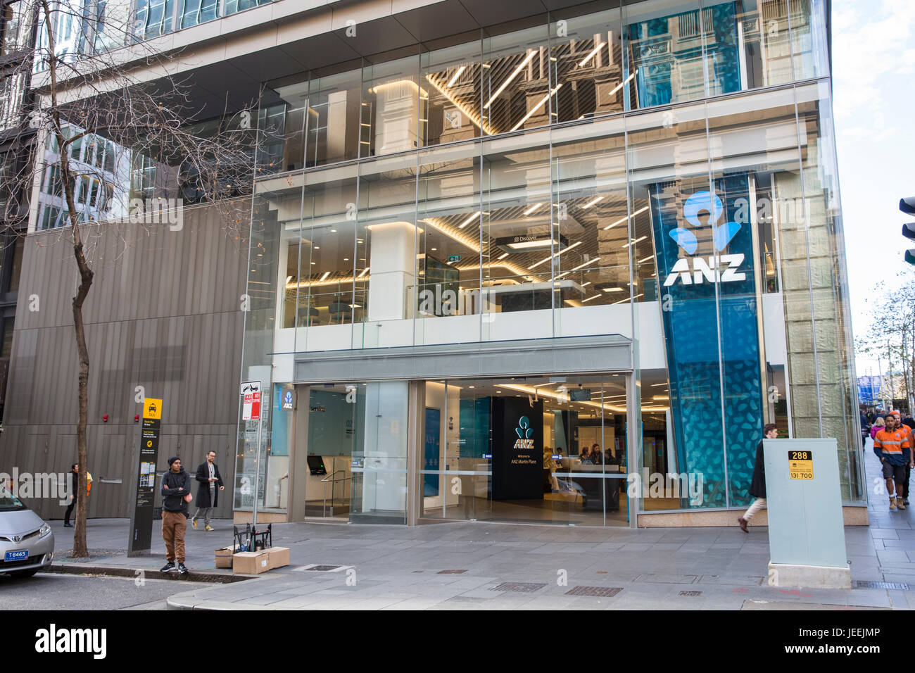 Branch of ANZ bank in Martin Place,Sydney, NSW, Australia. ANZ is one ...