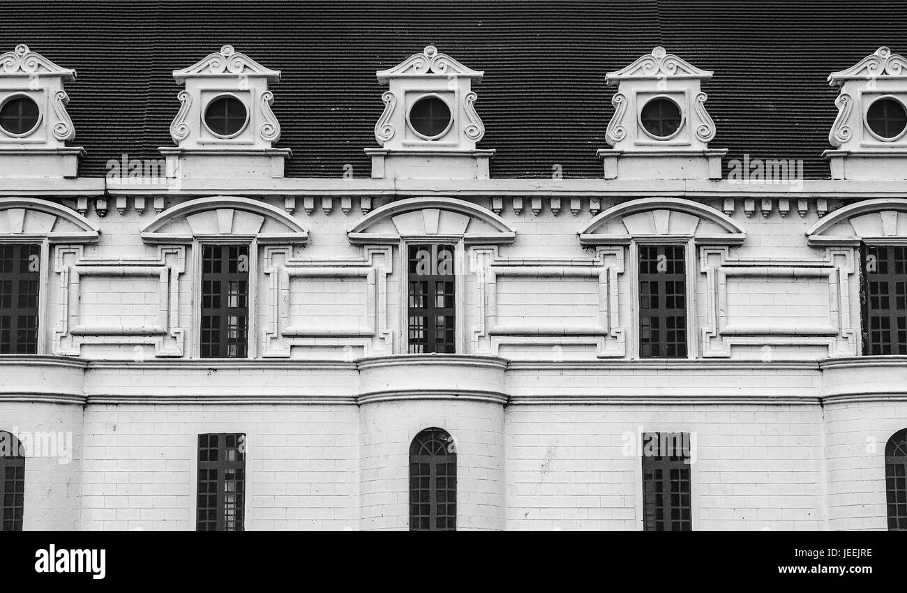 Windows and doors pattern of Chateau de Chenonceau, Loire Valley ...
