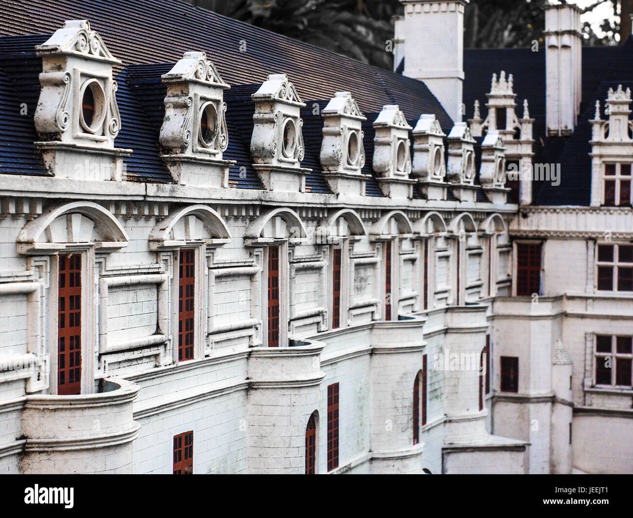 Windows doors and building pattern of Chateau de Chenonceau, Loire ...