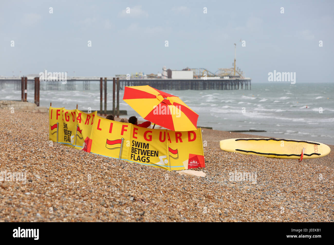 Holiday at the beach windy day at the beach hi-res stock photography ...