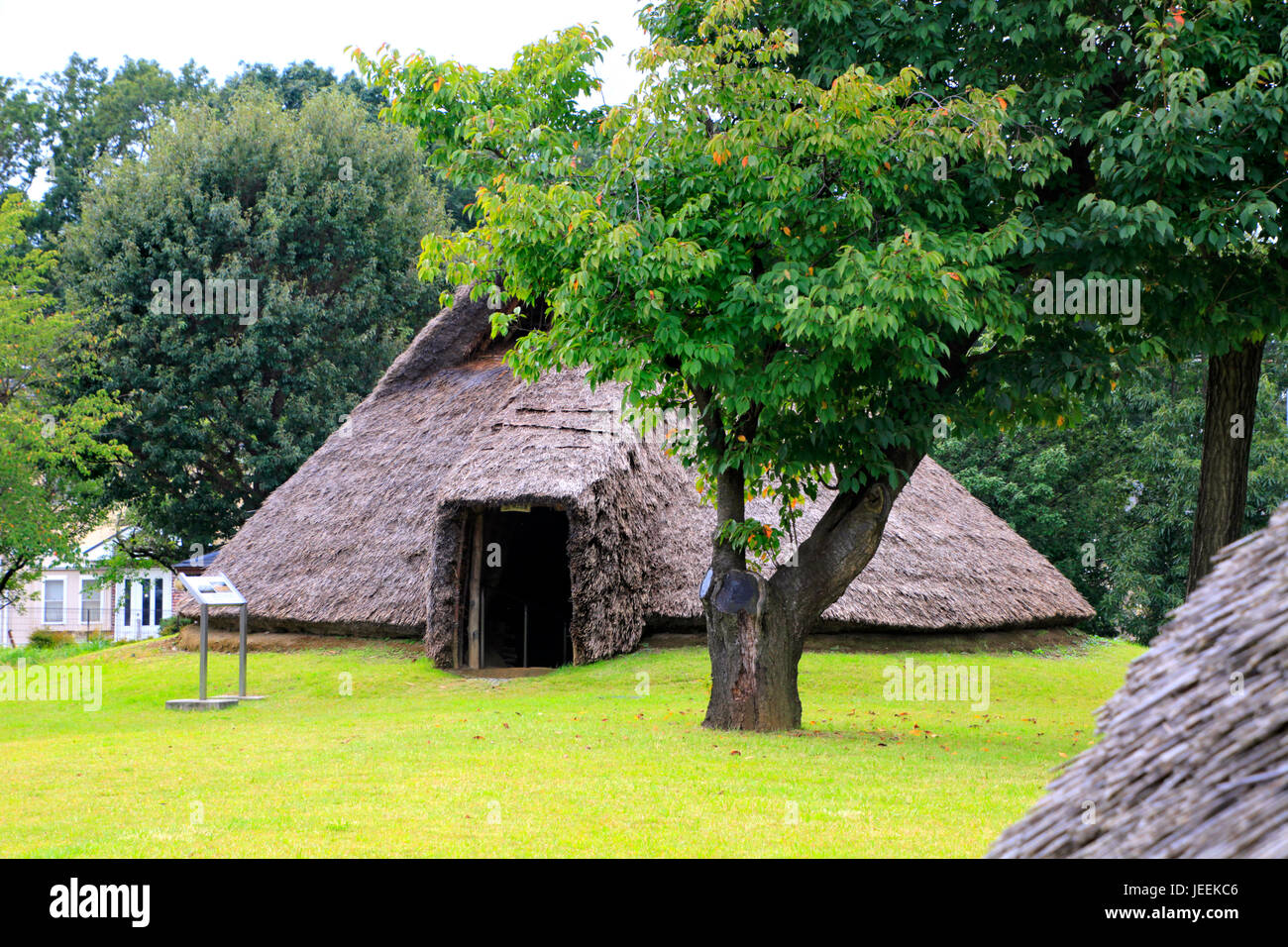 Restored Ancient Pit House at Hon-Machida Iseki Archaeological Sites in ...