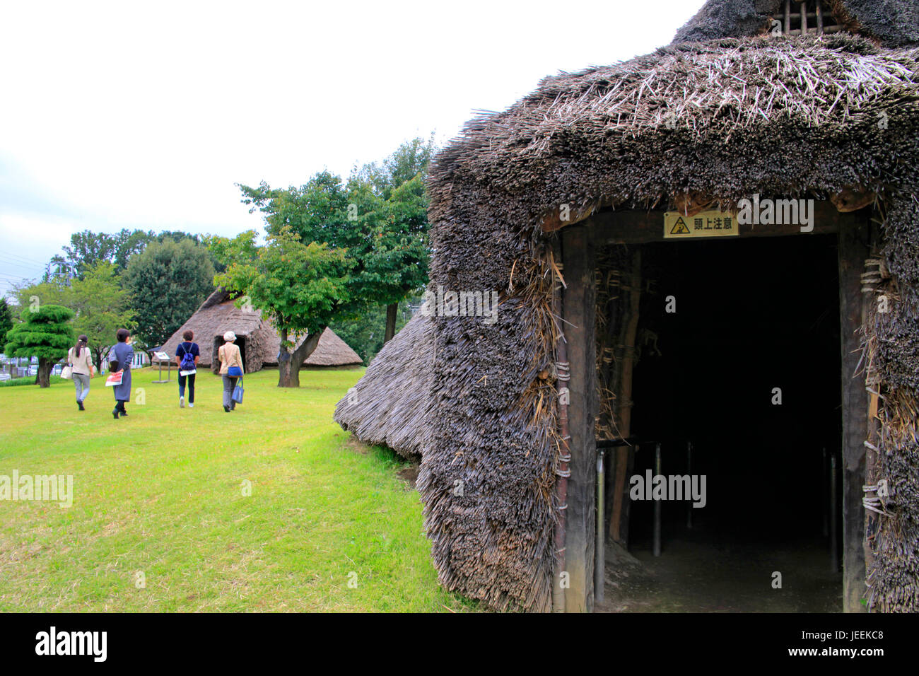 Restored Ancient Pit House at Hon-Machida Iseki Archaeological Sites in ...