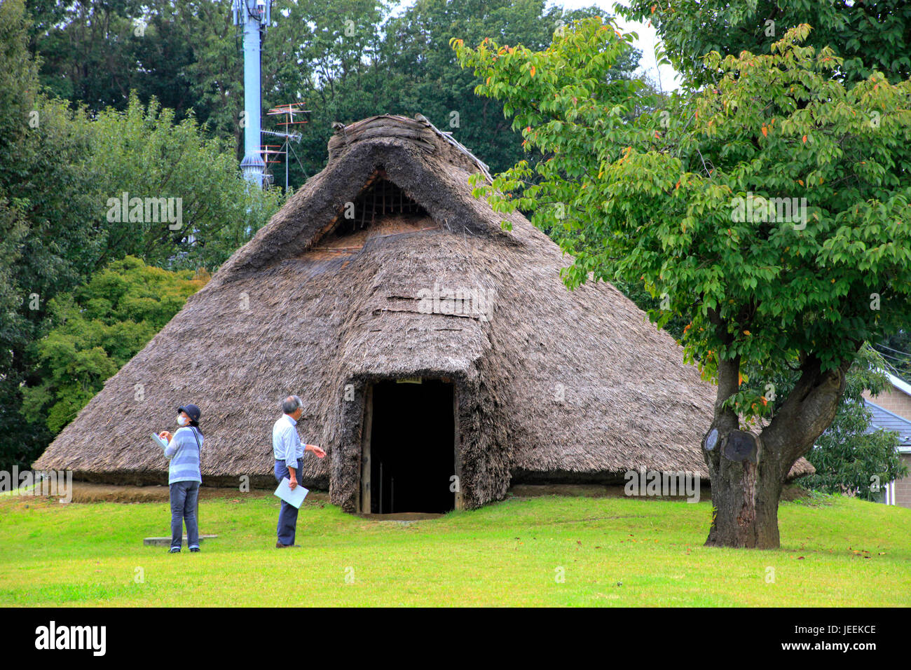 Restored Ancient Pit House at Hon-Machida Iseki Archaeological Sites in ...