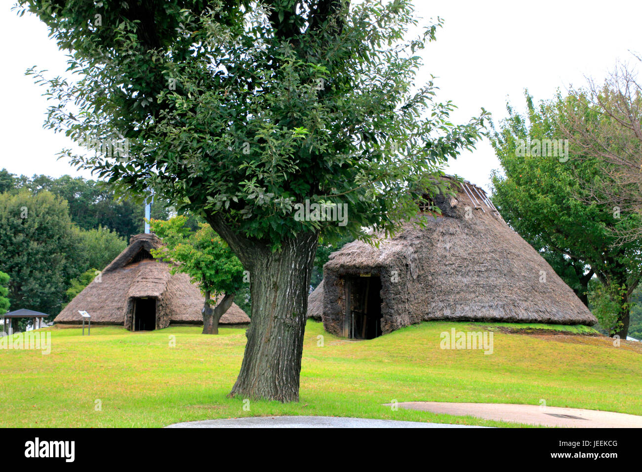 Restored Ancient Pit House at Hon-Machida Iseki Archaeological Sites in ...