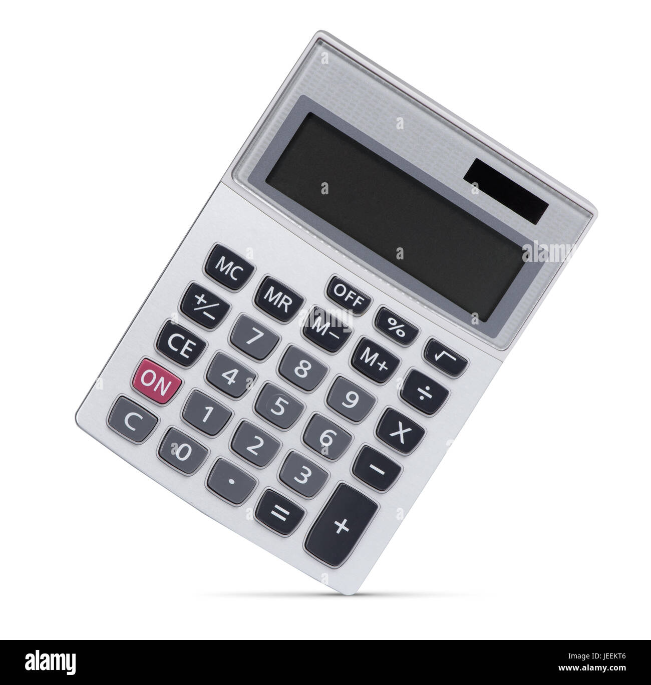 modern calculator isolated on a white background Stock Photo - Alamy