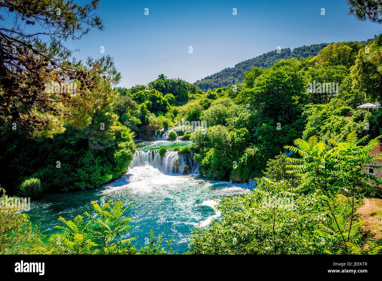 The Skradinski buk waterfall at Krka National Park in Croatia Stock Photo - Alamy