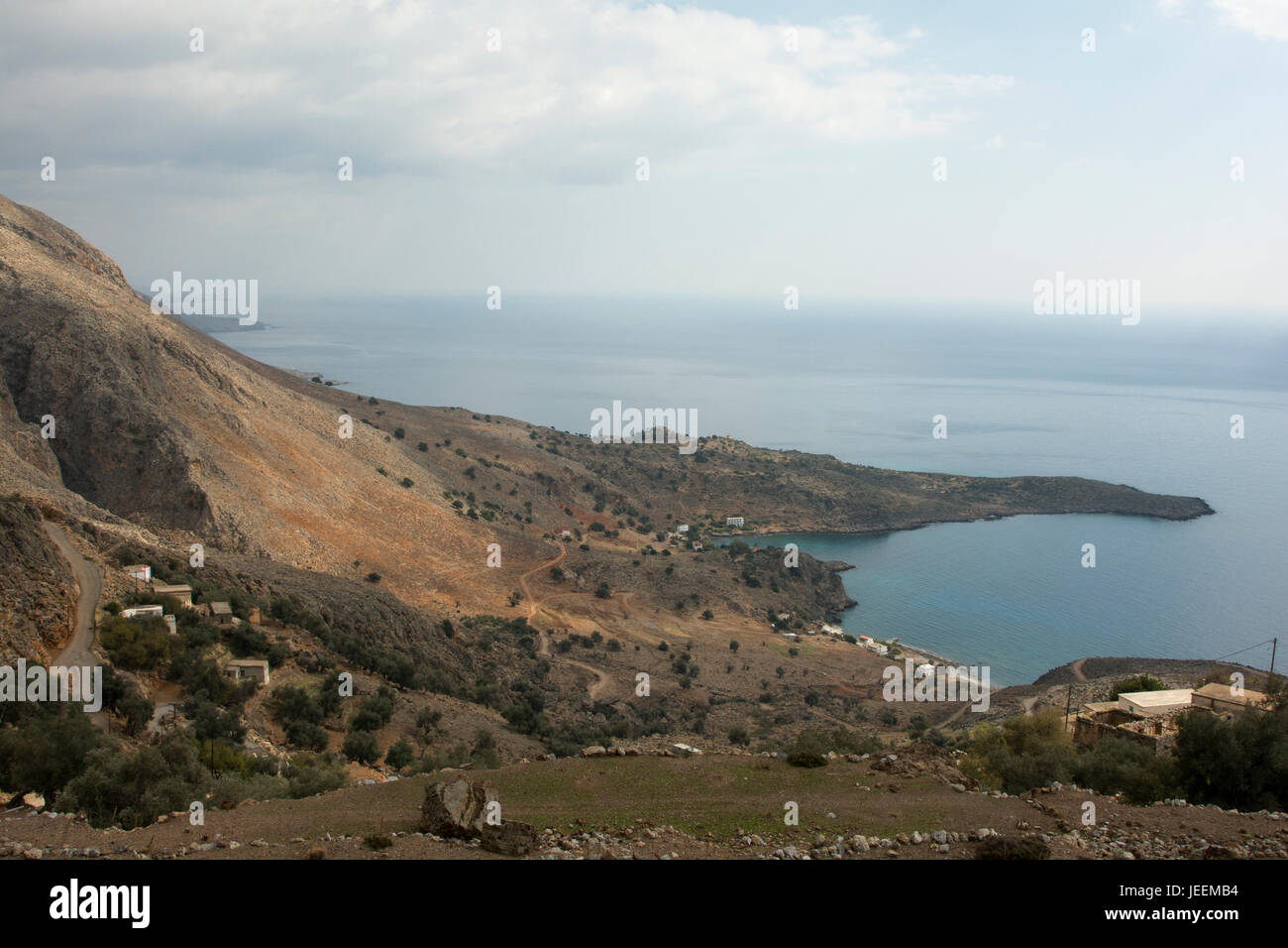 Aradena Gorge is a deep limestone canyon running from the Lefka Ori or ...