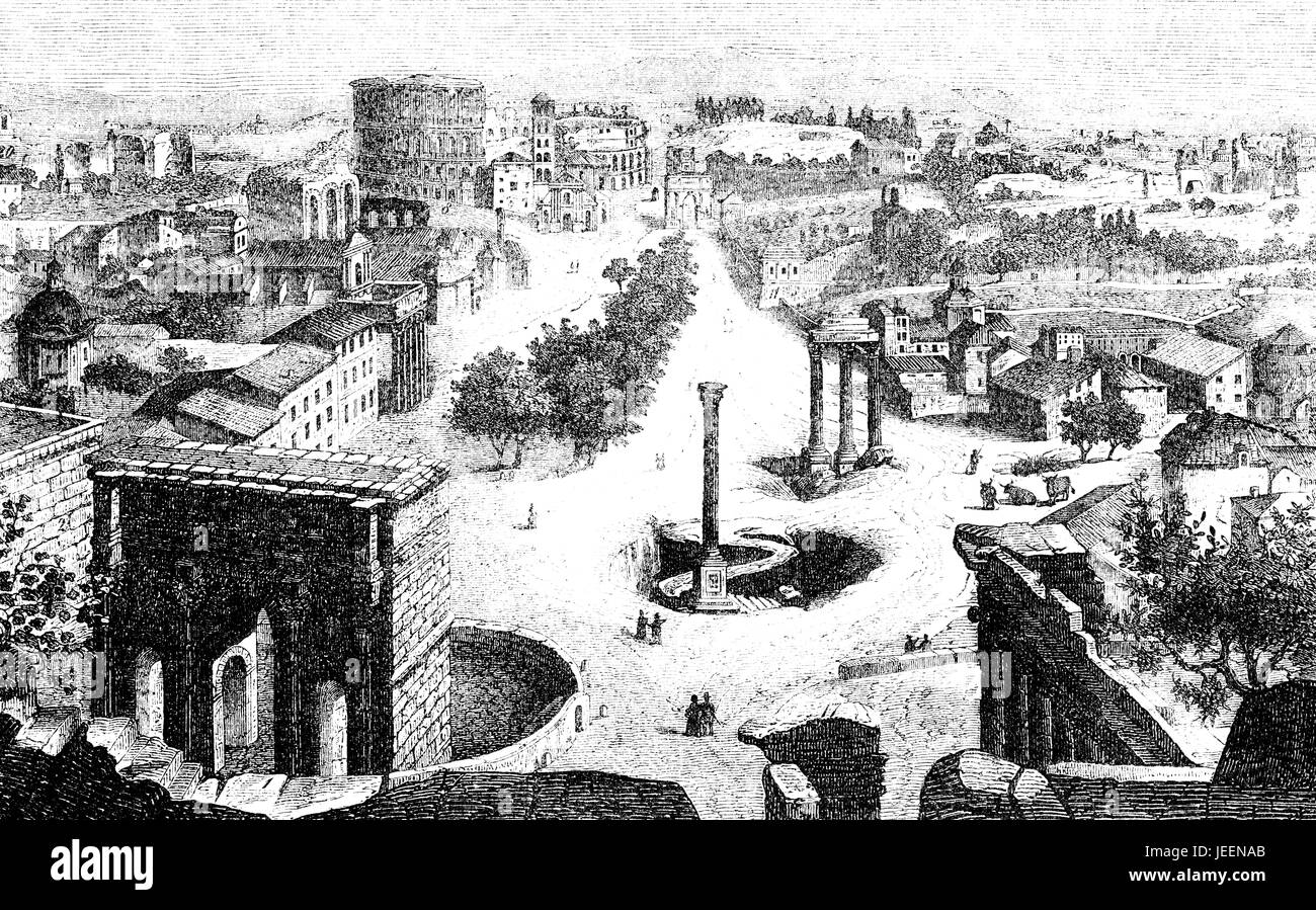 city-scape of Ancient Rome Stock Photo - Alamy