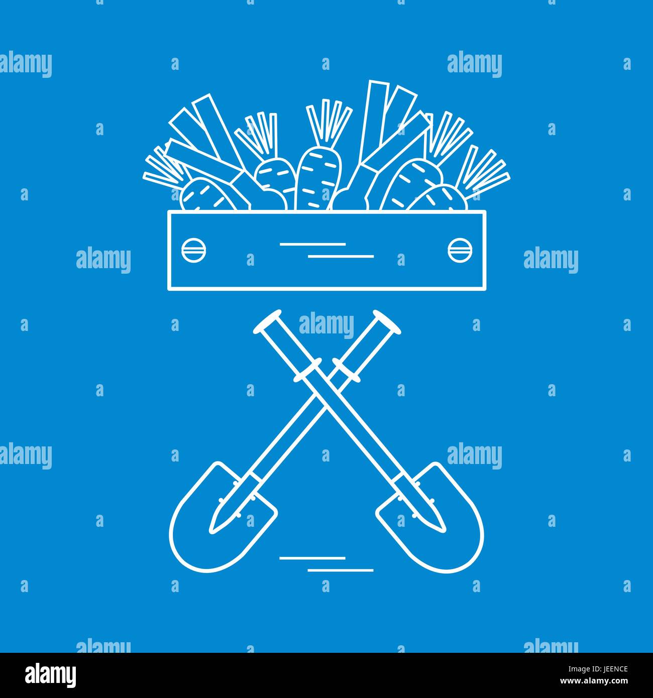 Root carrot basket Stock Vector Images - Alamy