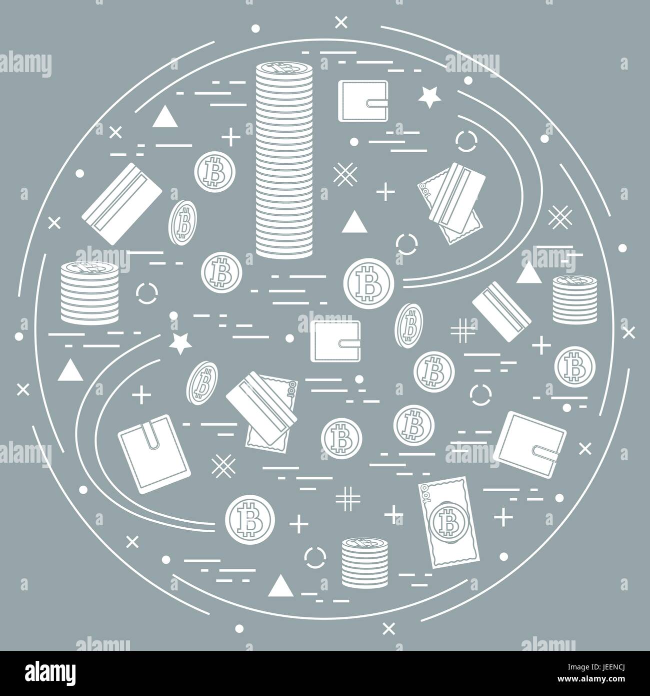 Icons arranged in a circle hi-res stock photography and images - Alamy
