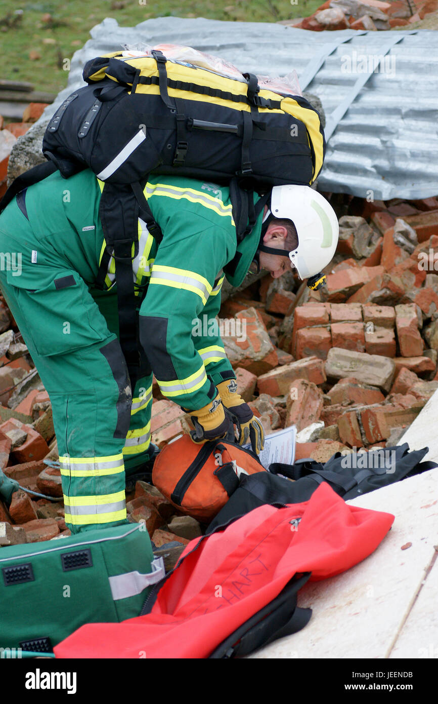 HART team Doctor at major incident Stock Photo - Alamy