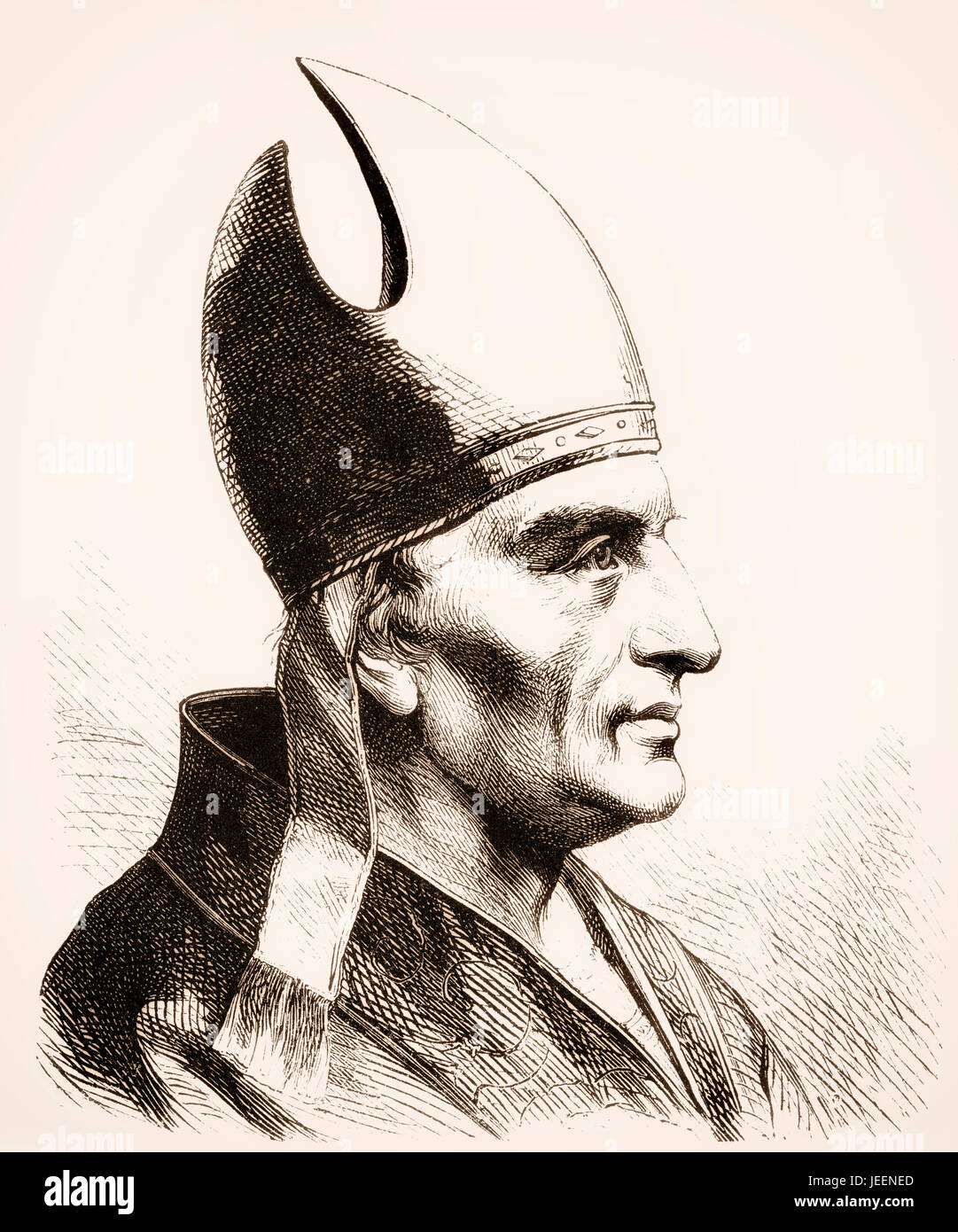Pope Gelasius I, Pope from 1 March 492 to his death in 496 Stock Photo ...