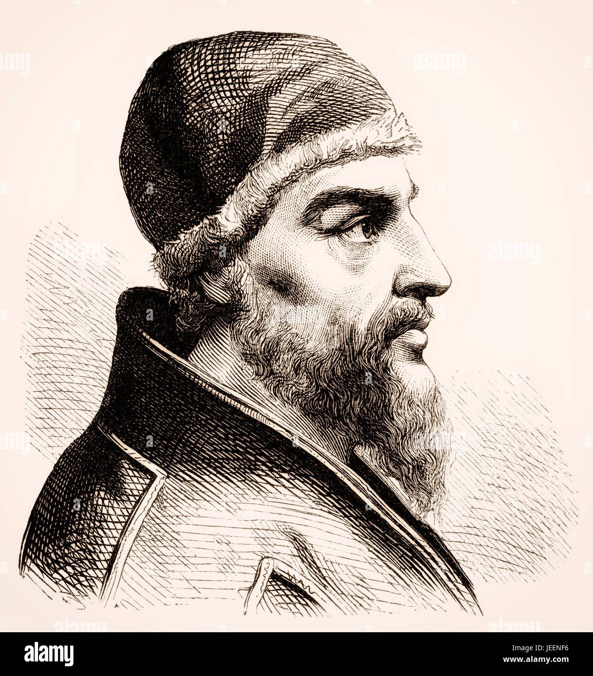 Pope John I, 470 – 526, Pope from 523 to his death in 526 Stock Photo ...