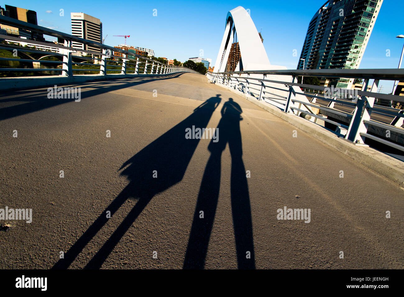 Shadows on Main Street Bridge Stock Photo - Alamy