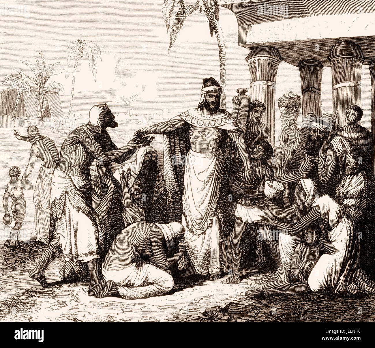 Saint Anthony, a Christian monk from Egypt, Father of All Monks Stock ...