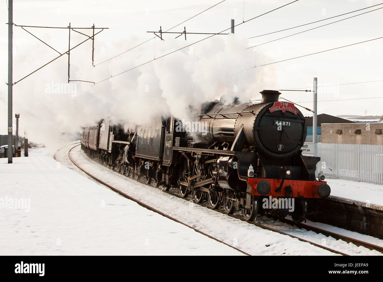 Steam railway winter scene hi-res stock photography and images - Alamy