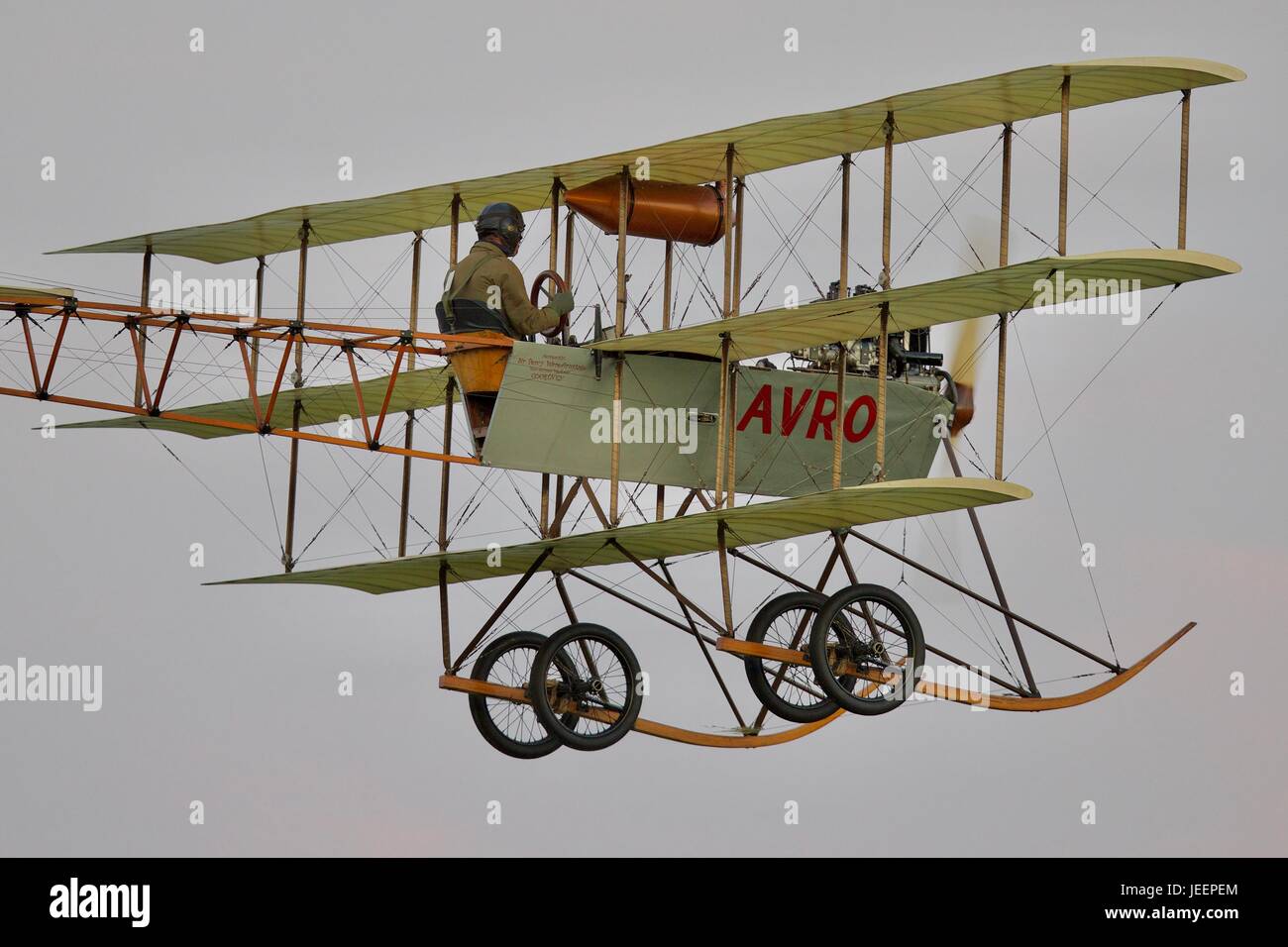 1910 Avro Triplane part of the Shuttleworth Collection Stock Photo - Alamy