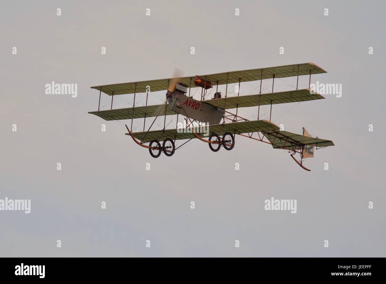 1910 Avro Triplane part of the Shuttleworth Collection Stock Photo - Alamy