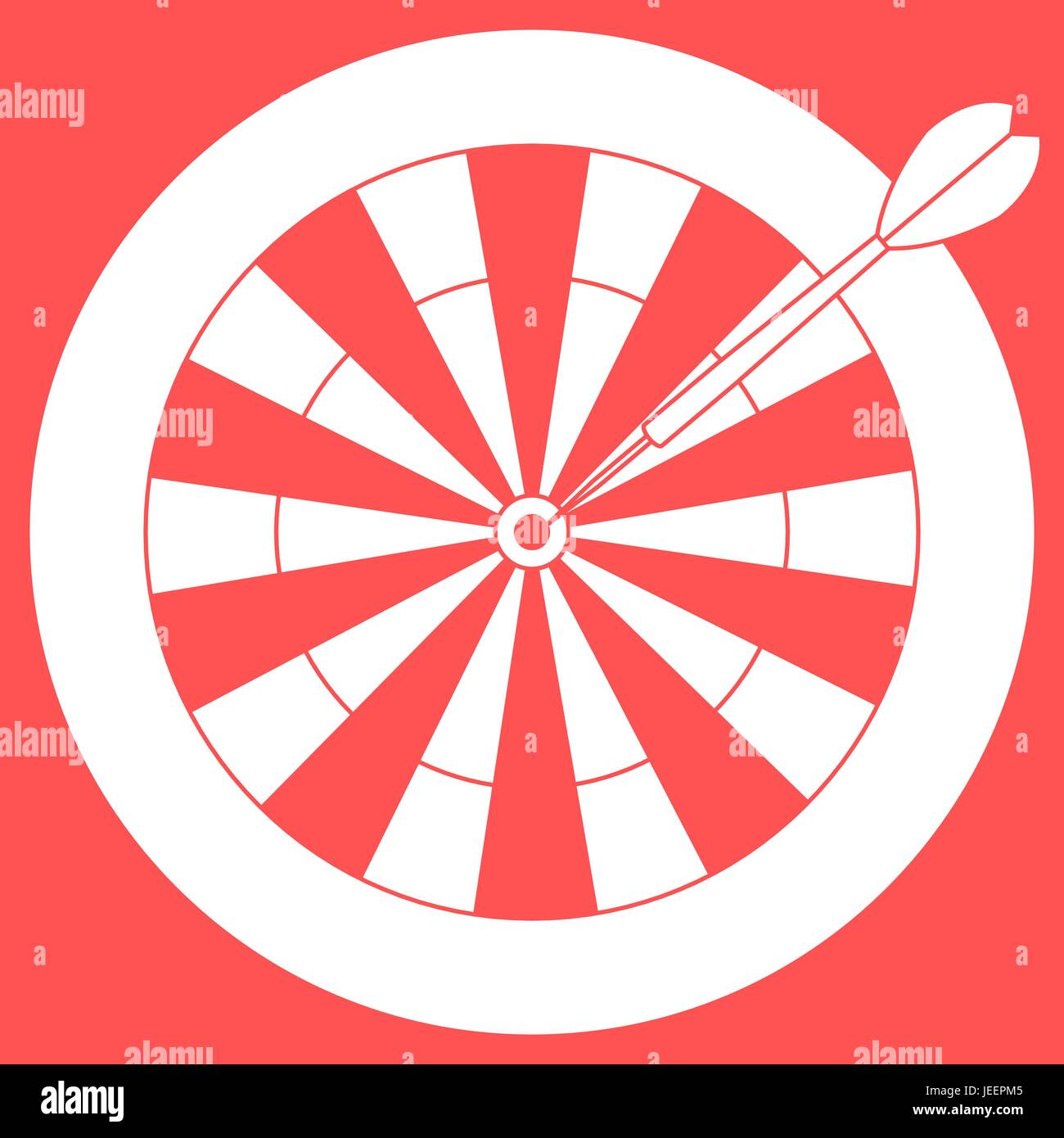 Cute vector illustration of target and arrow for the darts. Sports ...