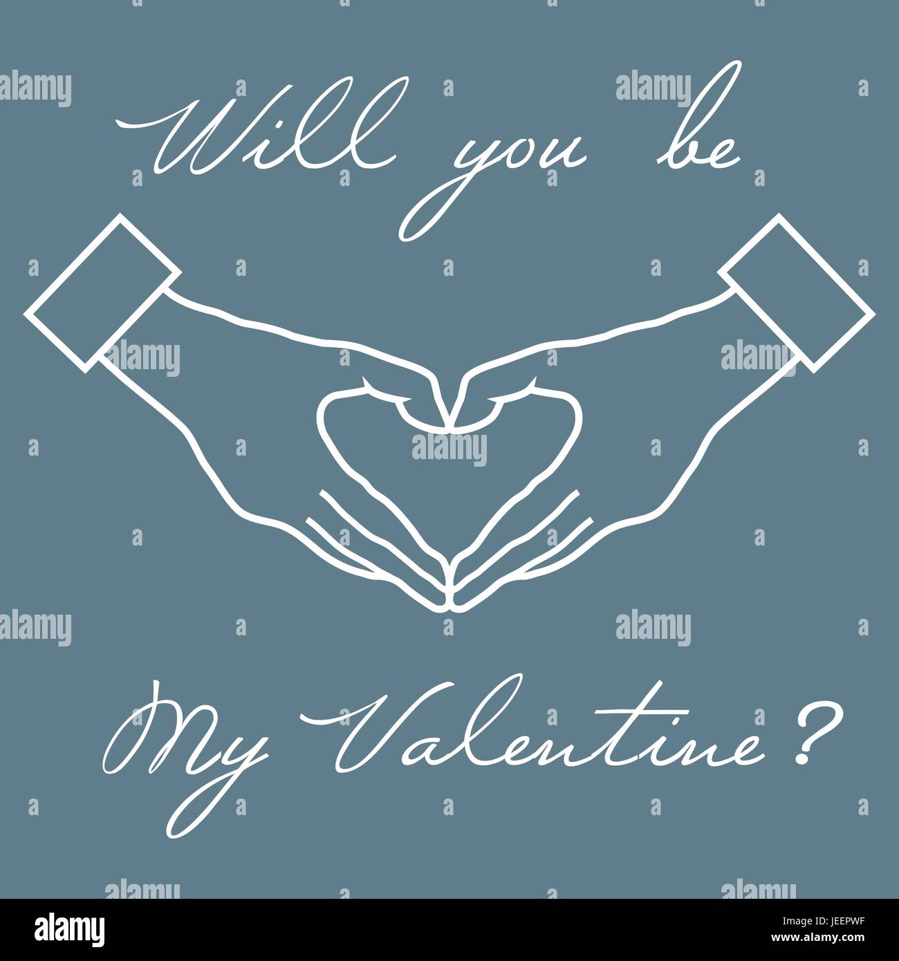 Cute vector illustration: hand making a heart shape. Love symbol ...