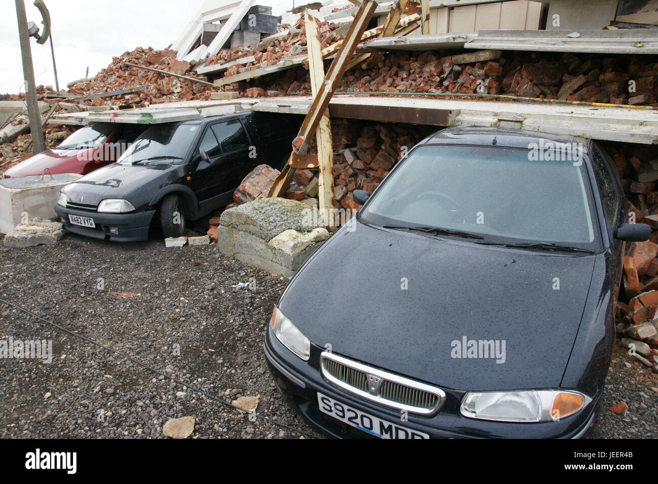 Disaster emergency services damage rubble explosion hi-res stock ...