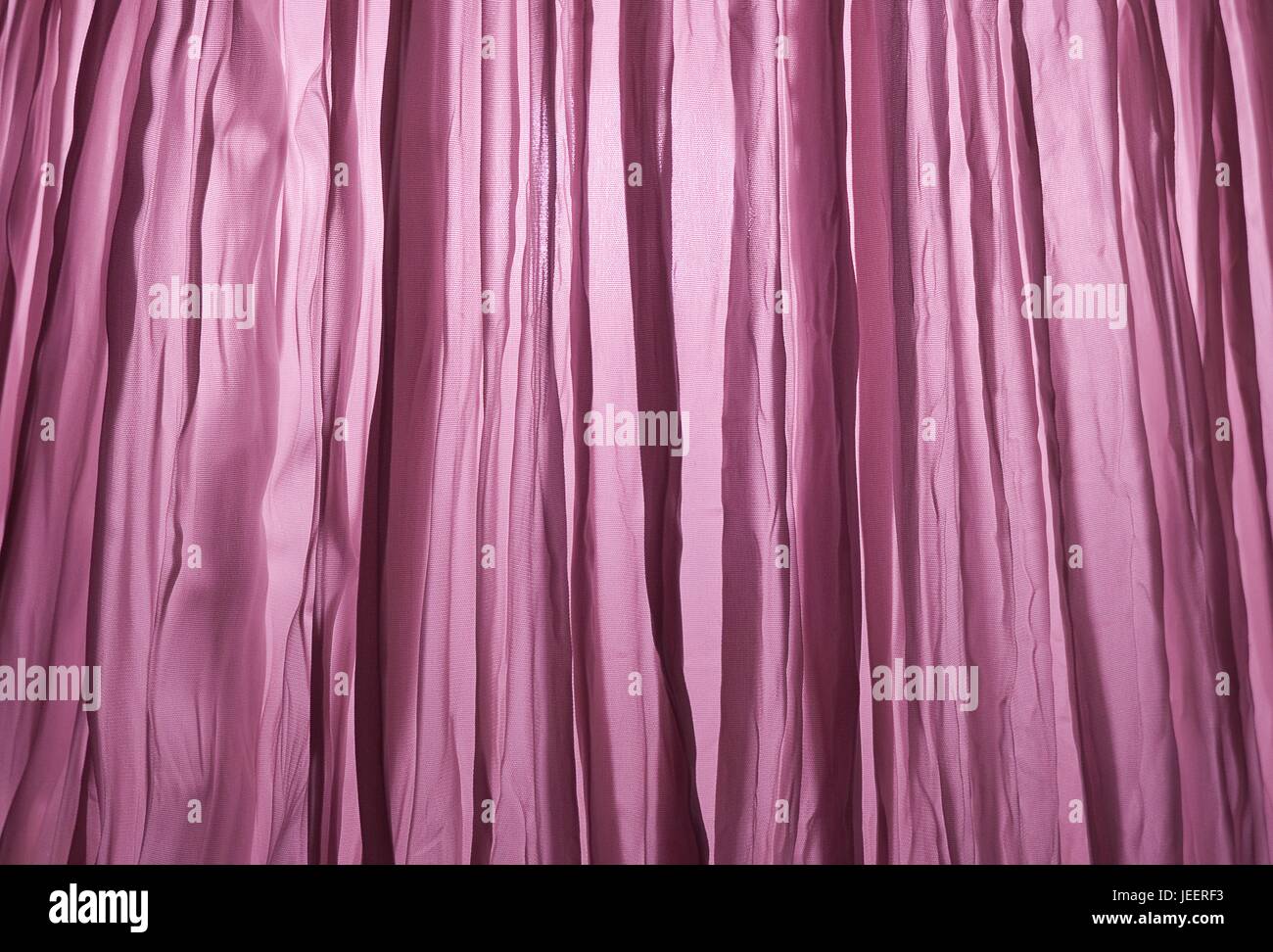 Fabric Texture Background, Close Up of Transparent Magenta Curtain with ...
