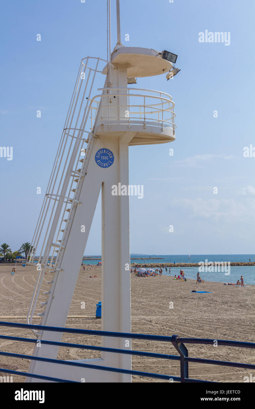 Watchtower for beach surveillance Stock Photo - Alamy