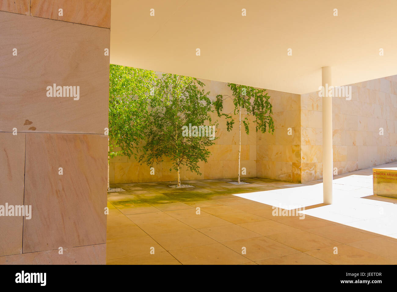 Modern public building of the city council of Zamora, Spain Stock Photo ...