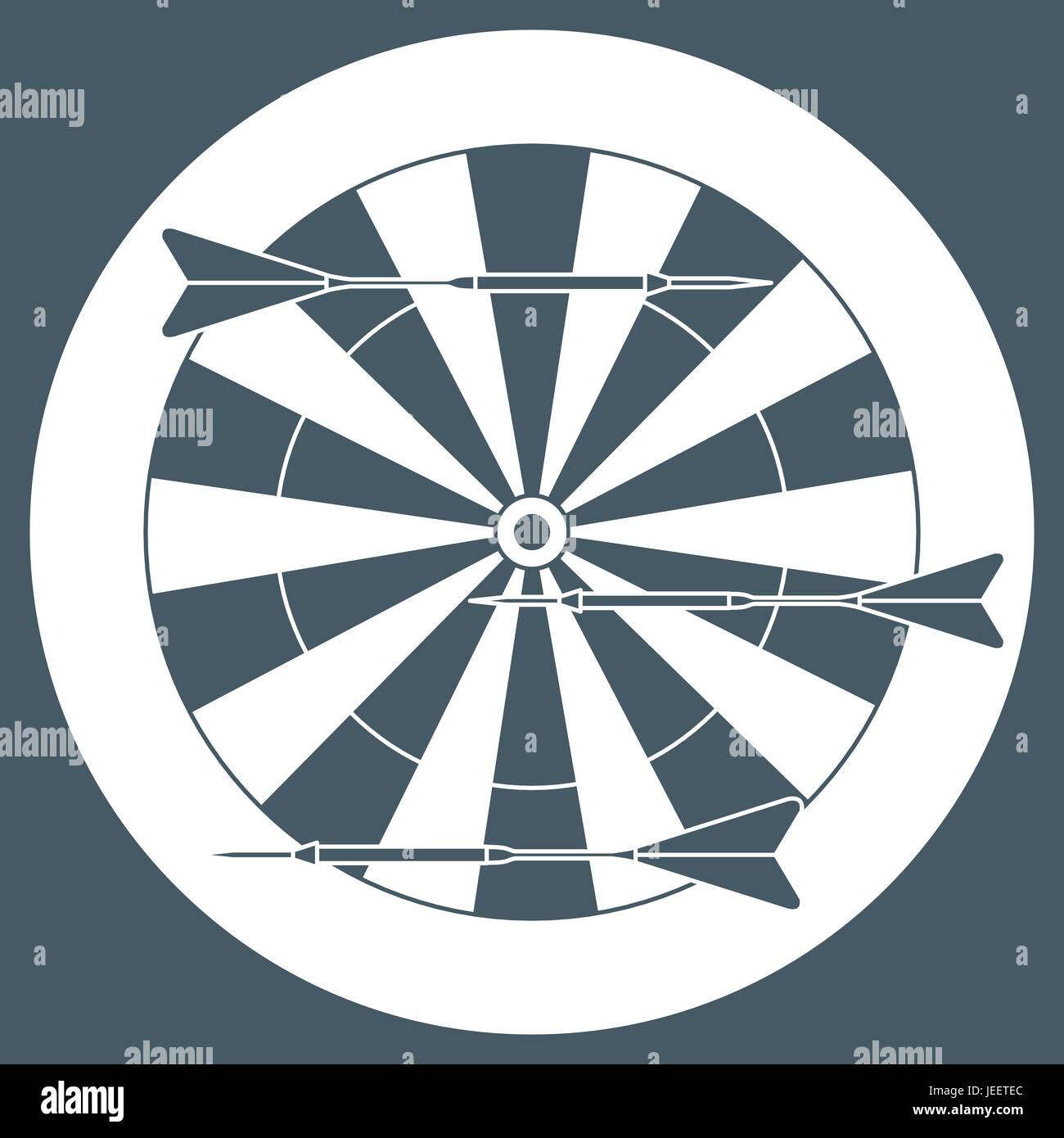 Cute vector illustration of target and arrows for the darts. Sports ...