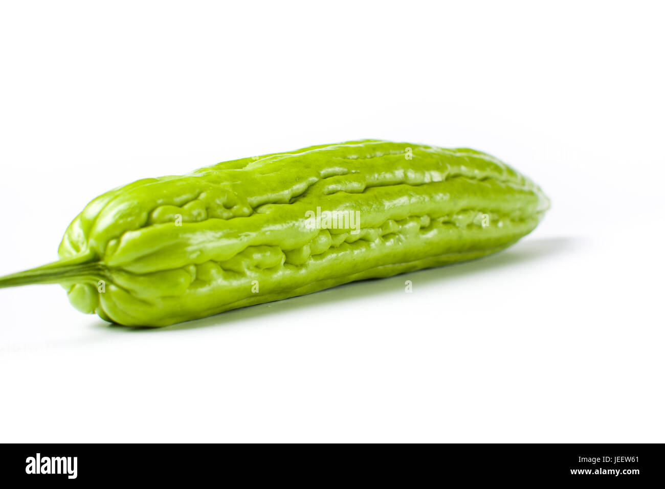 Bitter gourd isolated on white background Stock Photo - Alamy