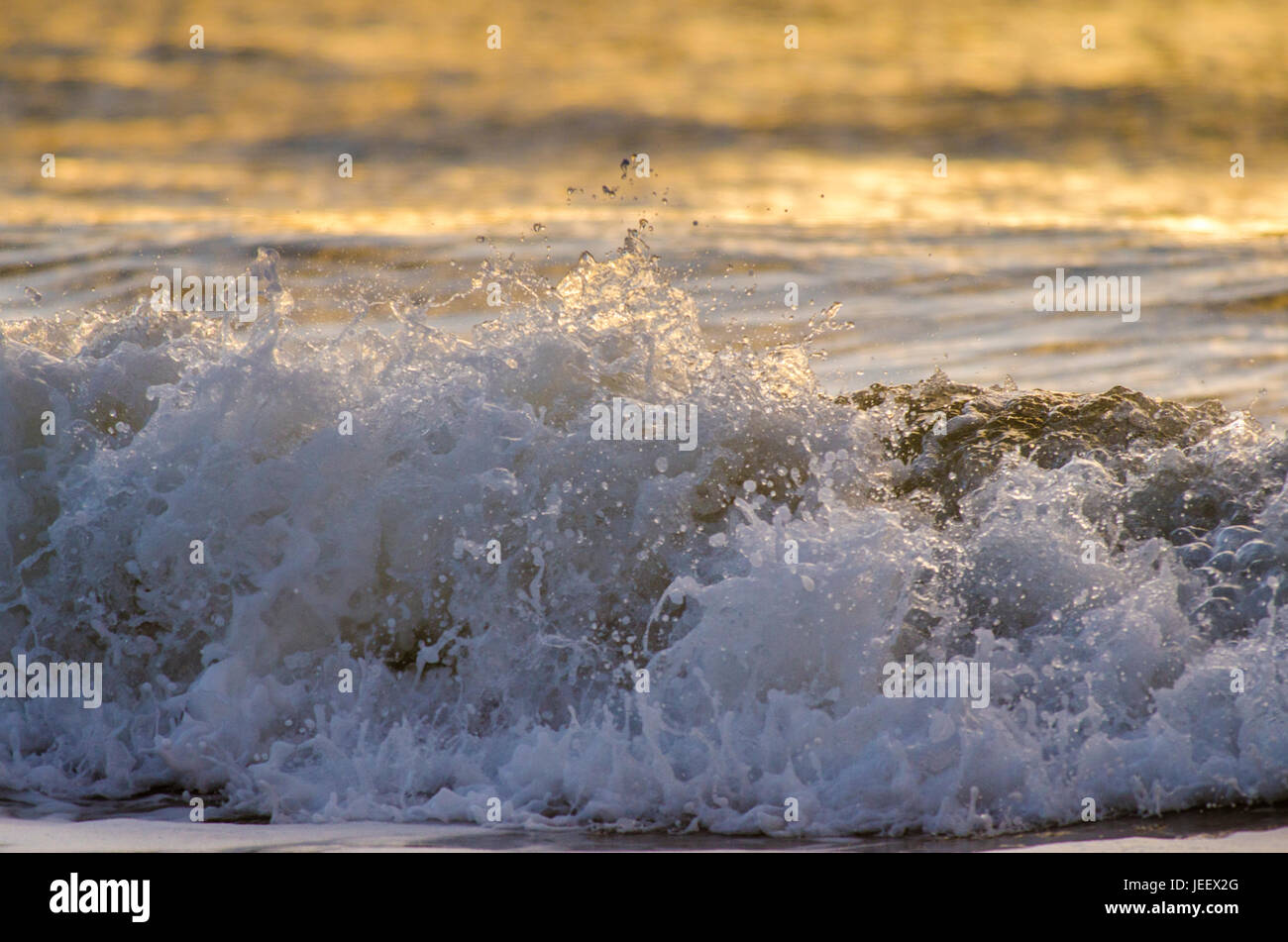 Breaking wave close-up Stock Photo - Alamy