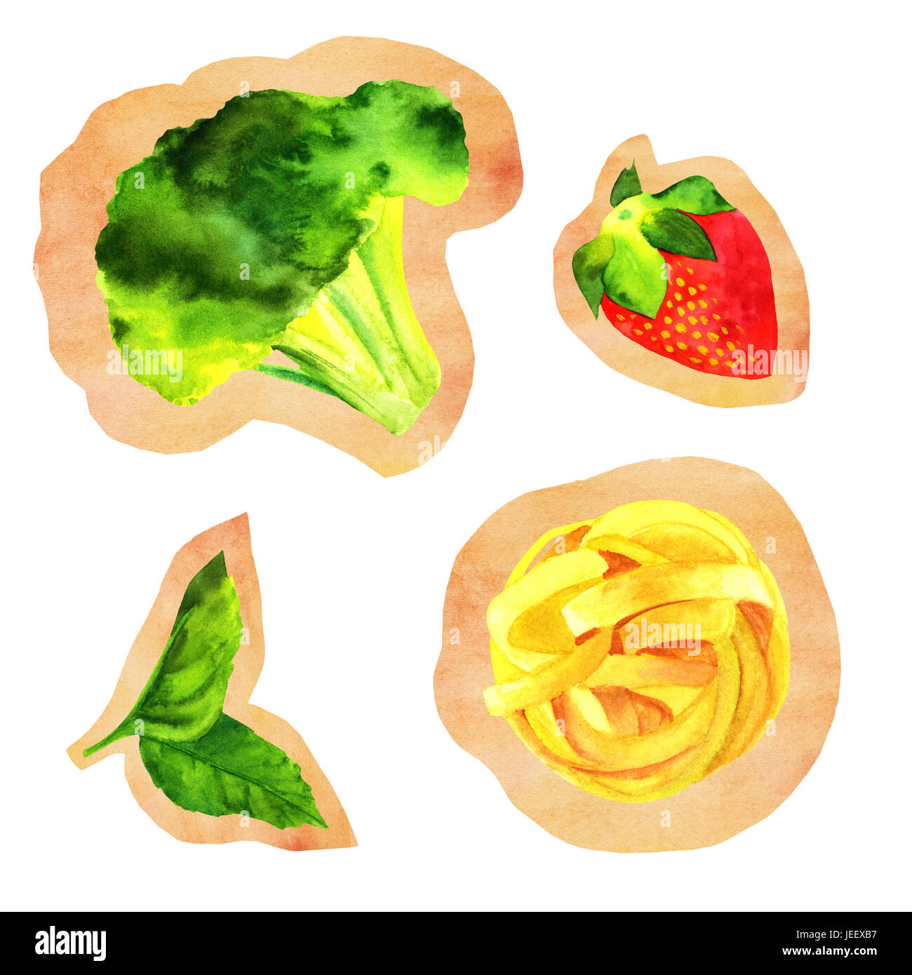 Food drawings hi-res stock photography and images - Alamy