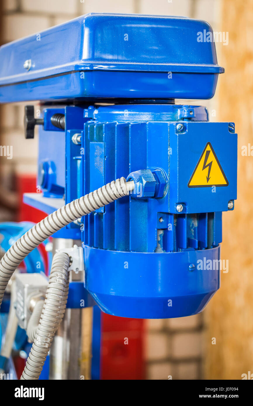 Blue electric motor hi-res stock photography and images - Alamy