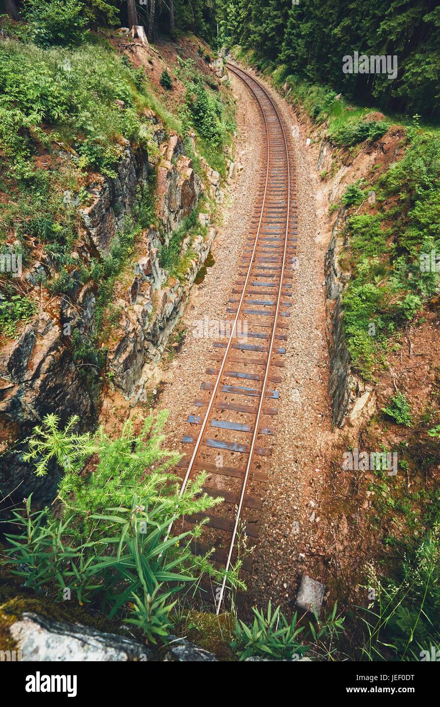 Rail track above hi-res stock photography and images - Alamy