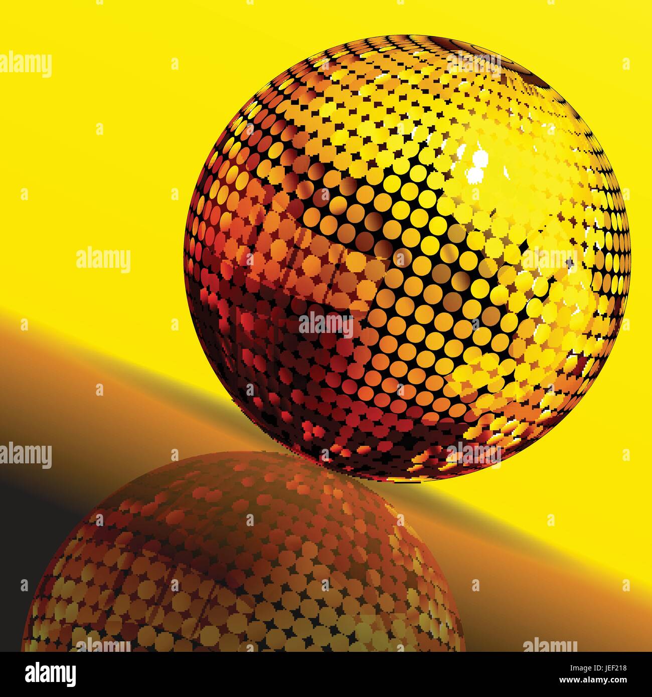 Golden disco ball Stock Vector Images - Alamy