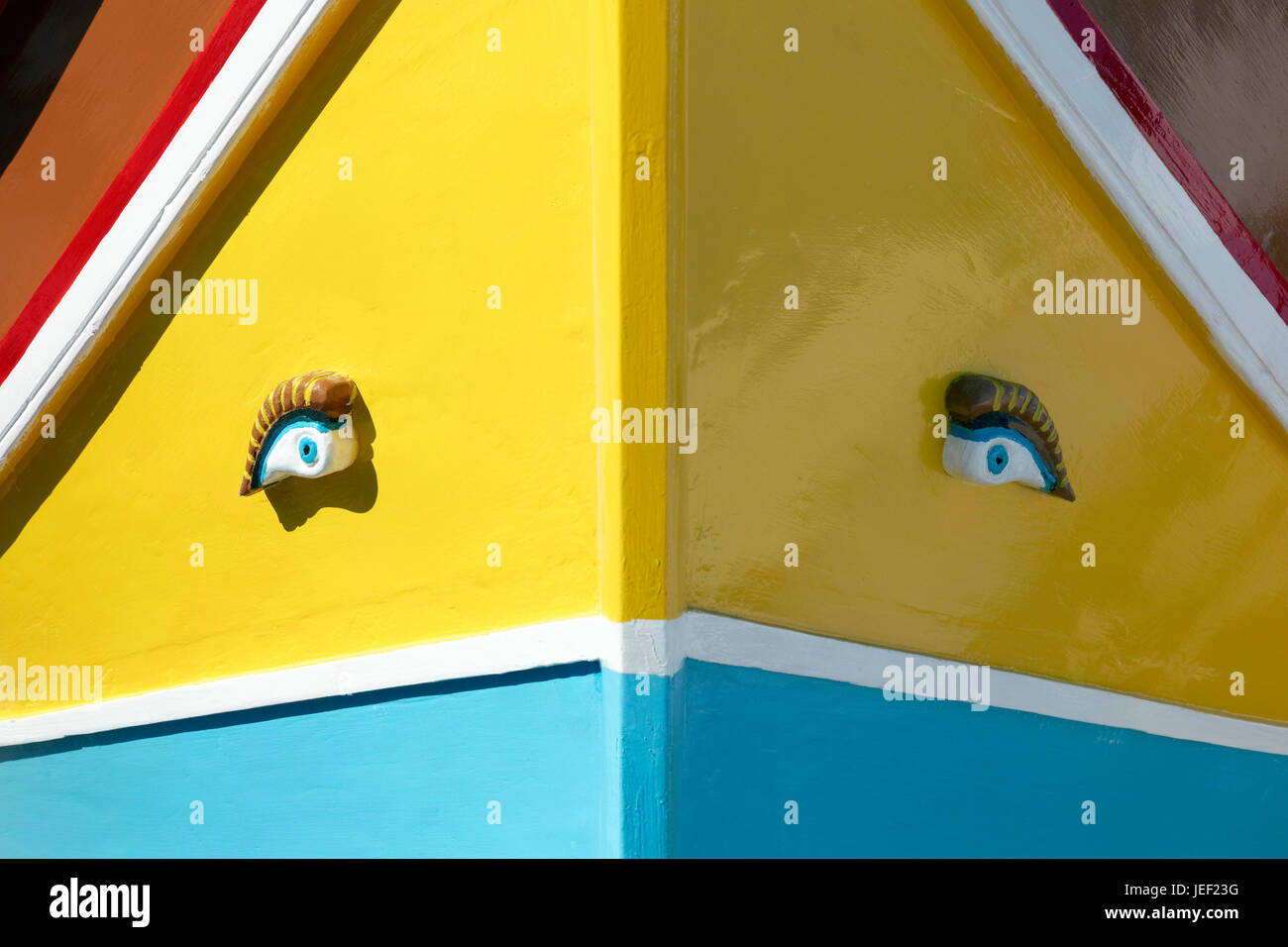 Painted boat on painted eyes hi-res stock photography and images - Alamy