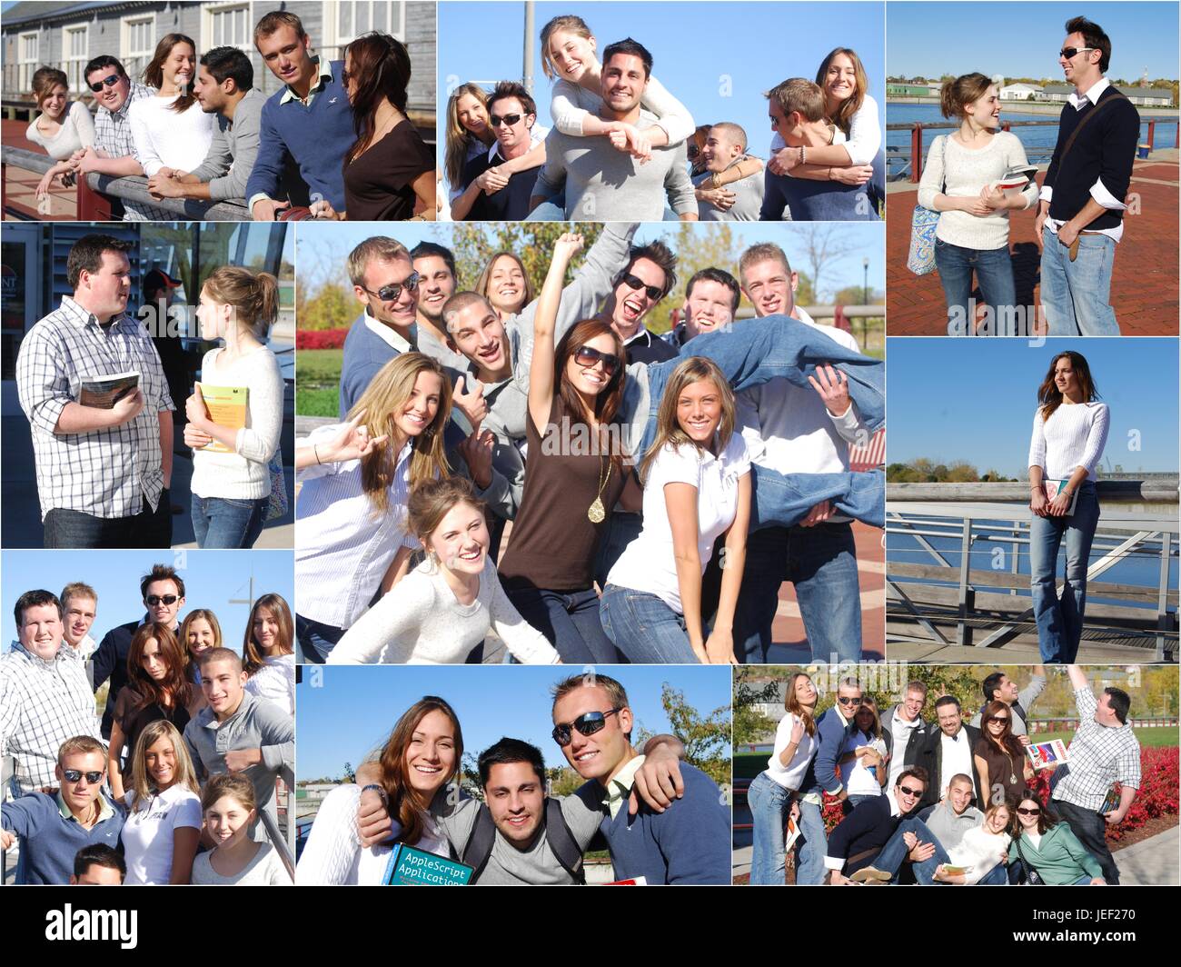 College Students Collage.Jpg Stock Photo - Alamy