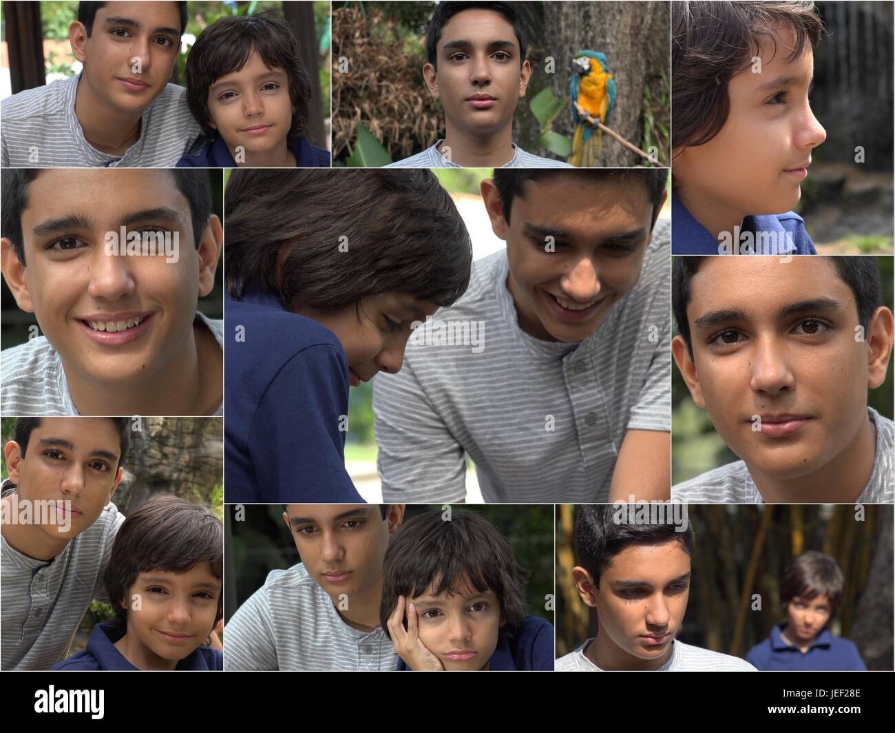 Hispanic Brothers Collage.Jpg Stock Photo - Alamy